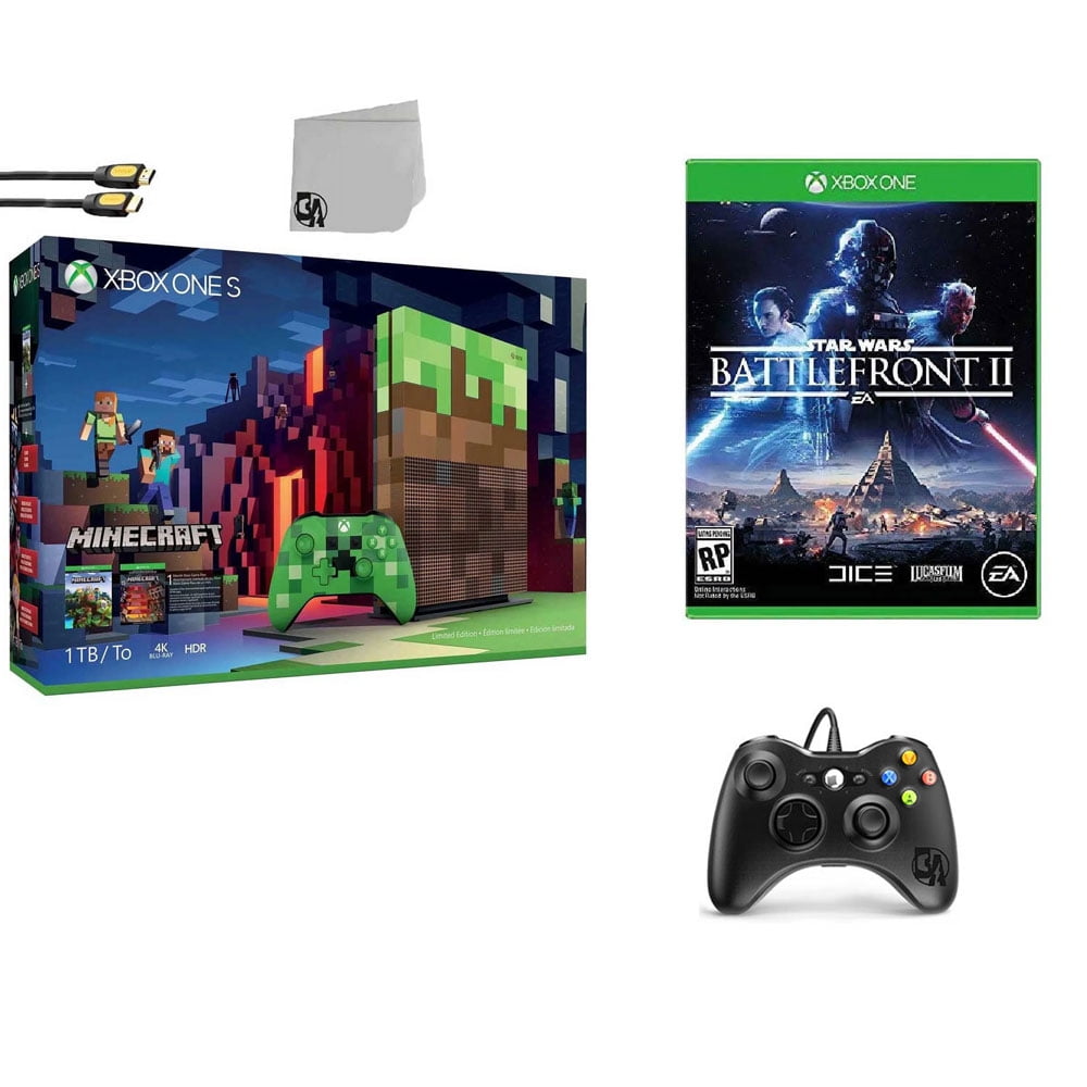Restored Microsoft 23C-00001 Xbox One S Minecraft Limited Edition 1TB ...