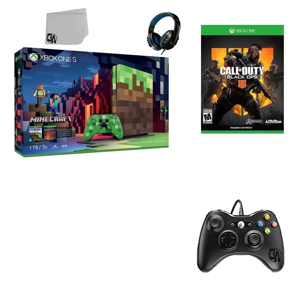 Pre-Owned Microsoft 23C-00001 Xbox One S Minecraft Limited Edition 1TB ...