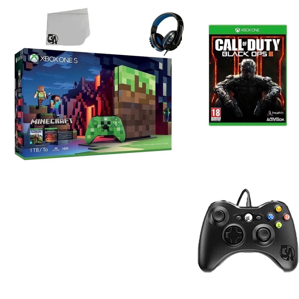 Pre-Owned Microsoft 23C-00001 Xbox One S Minecraft Limited Edition 1TB ...