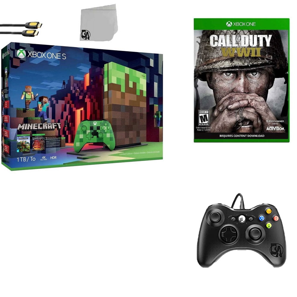 Restored Microsoft 23C-00001 Xbox One S Minecraft Limited Edition 1TB ...