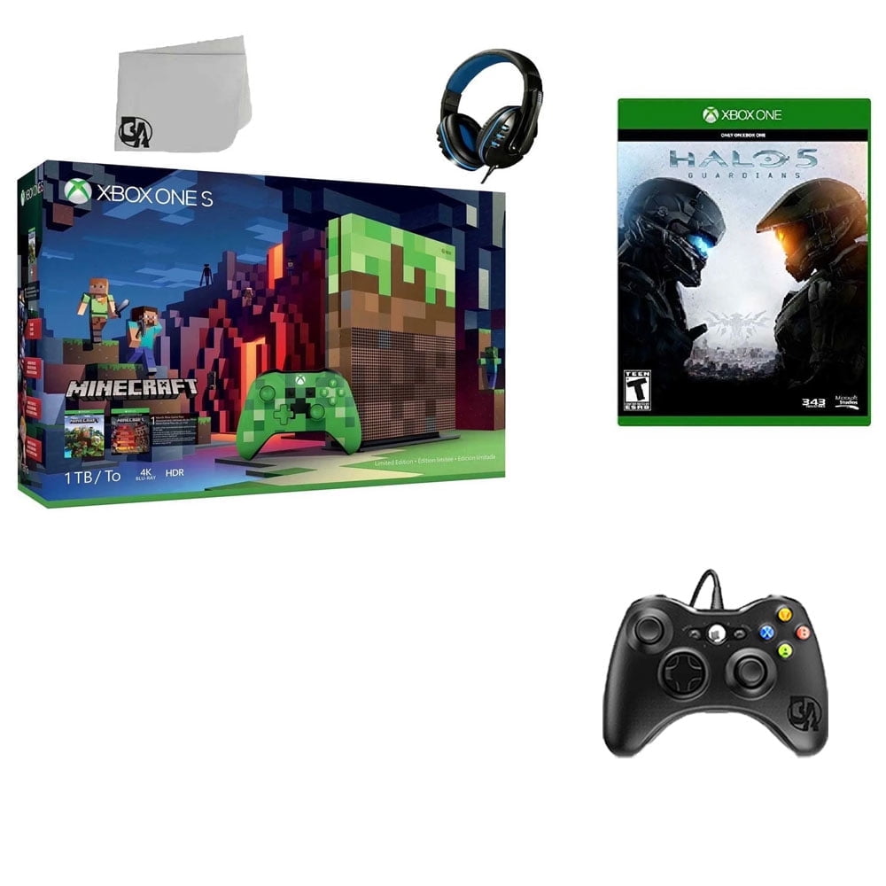 Pre-Owned Microsoft 23C-00001 Xbox One S Minecraft Limited Edition 1TB ...