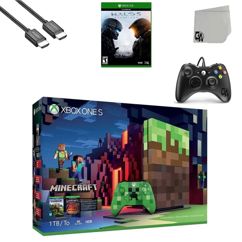 Pre-Owned Microsoft 23C-00001 Xbox One S Minecraft Limited Edition 1TB ...