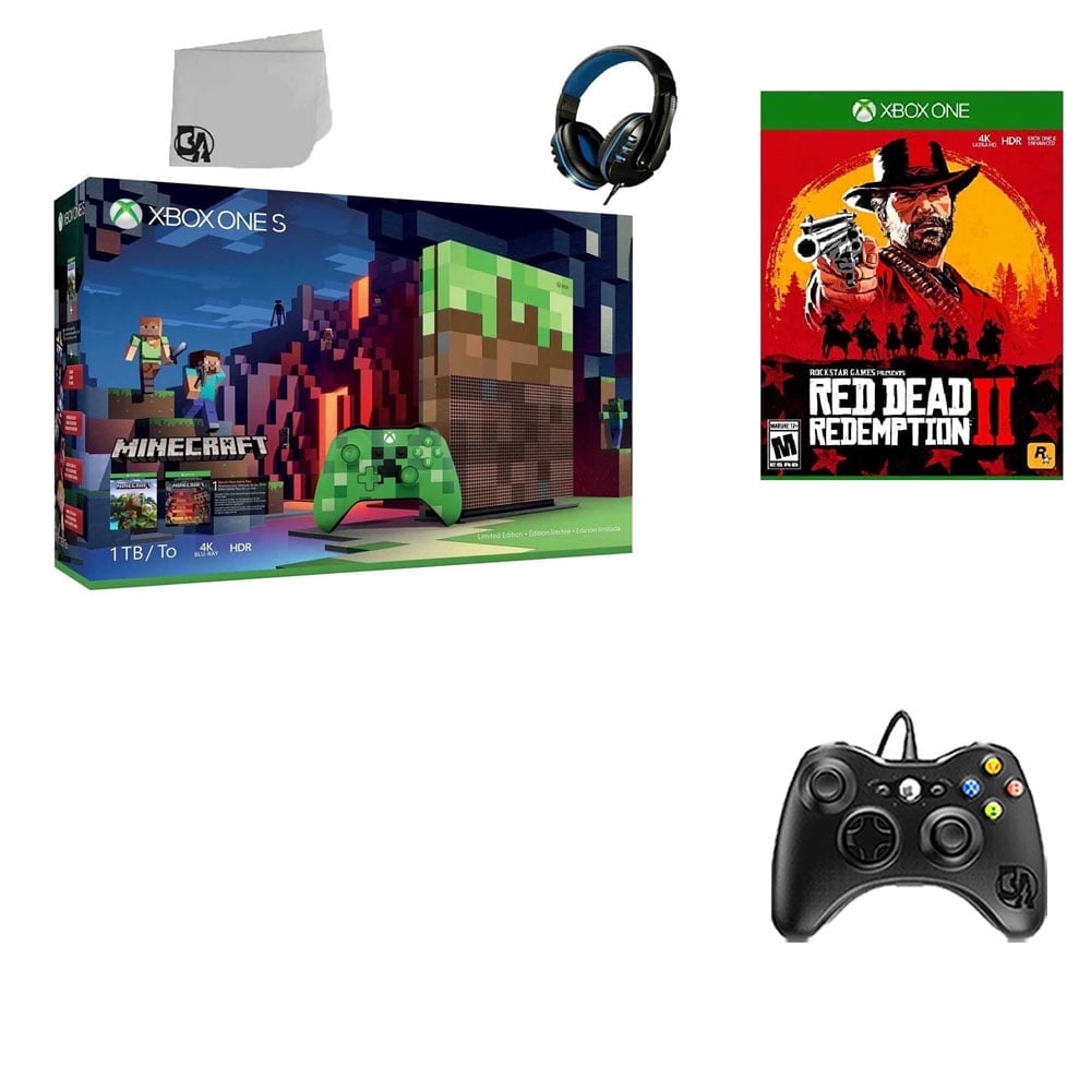 Pre-Owned Microsoft 23C-00001 Xbox One S Minecraft Limited Edition 1TB ...