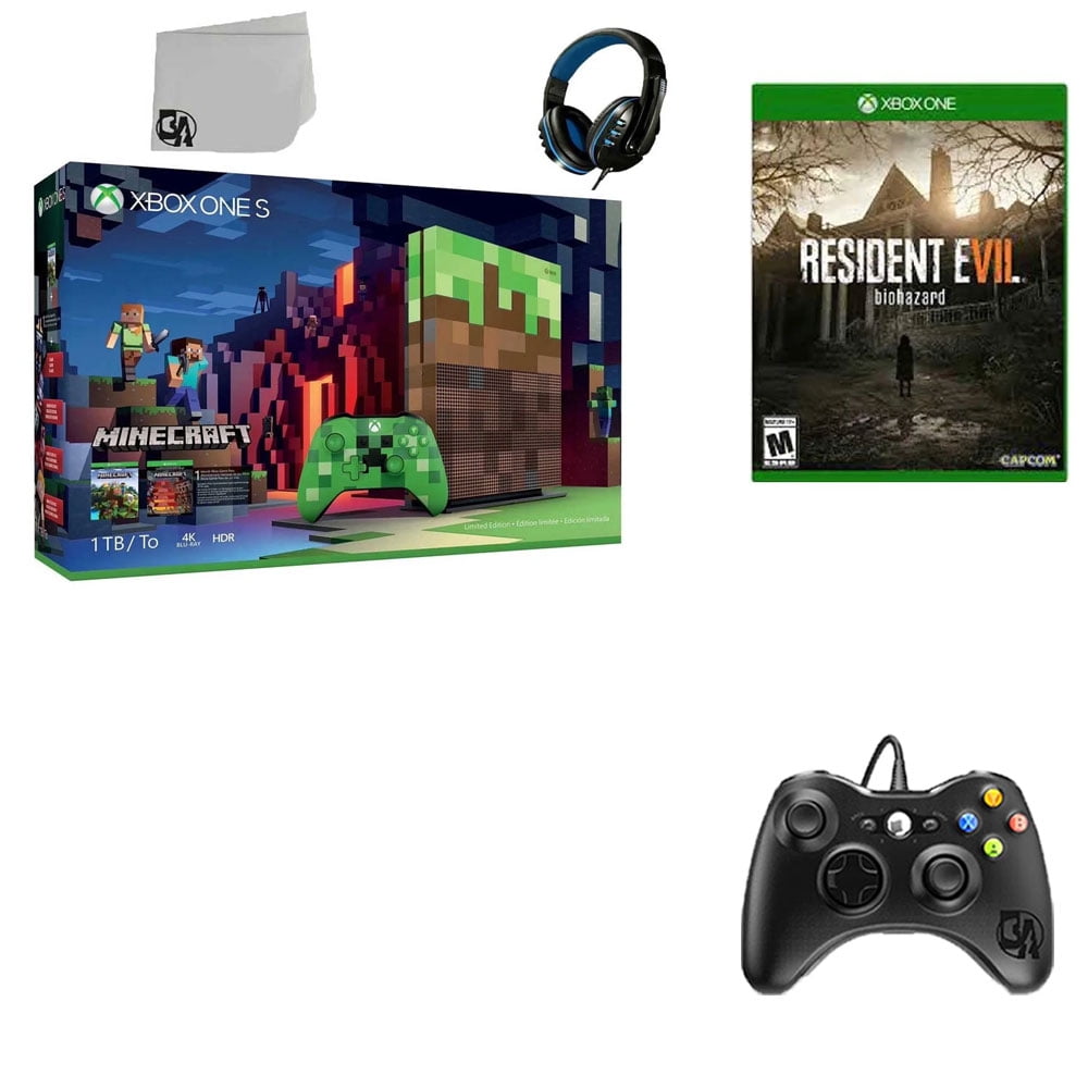 Pre-Owned Microsoft 23C-00001 Xbox One S Minecraft Limited Edition 1TB ...