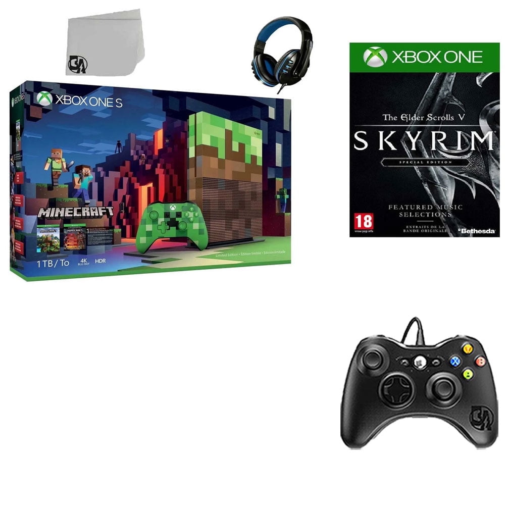 Pre-Owned Microsoft 23C-00001 Xbox One S Minecraft Limited Edition 1TB ...
