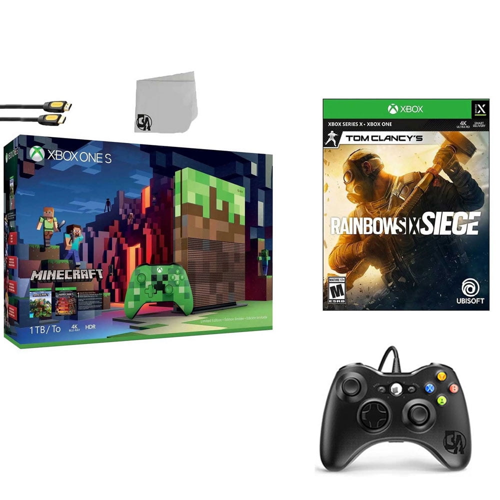 Restored Microsoft 23C-00001 Xbox One S Minecraft Limited Edition 1TB ...
