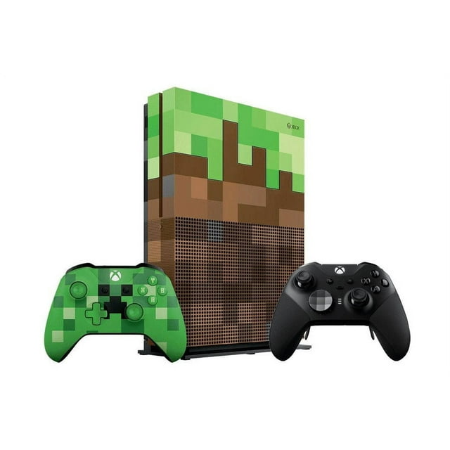 Pre-Owned Microsoft 23C-00001 Xbox One S Minecraft Limited Edition 1TB ...