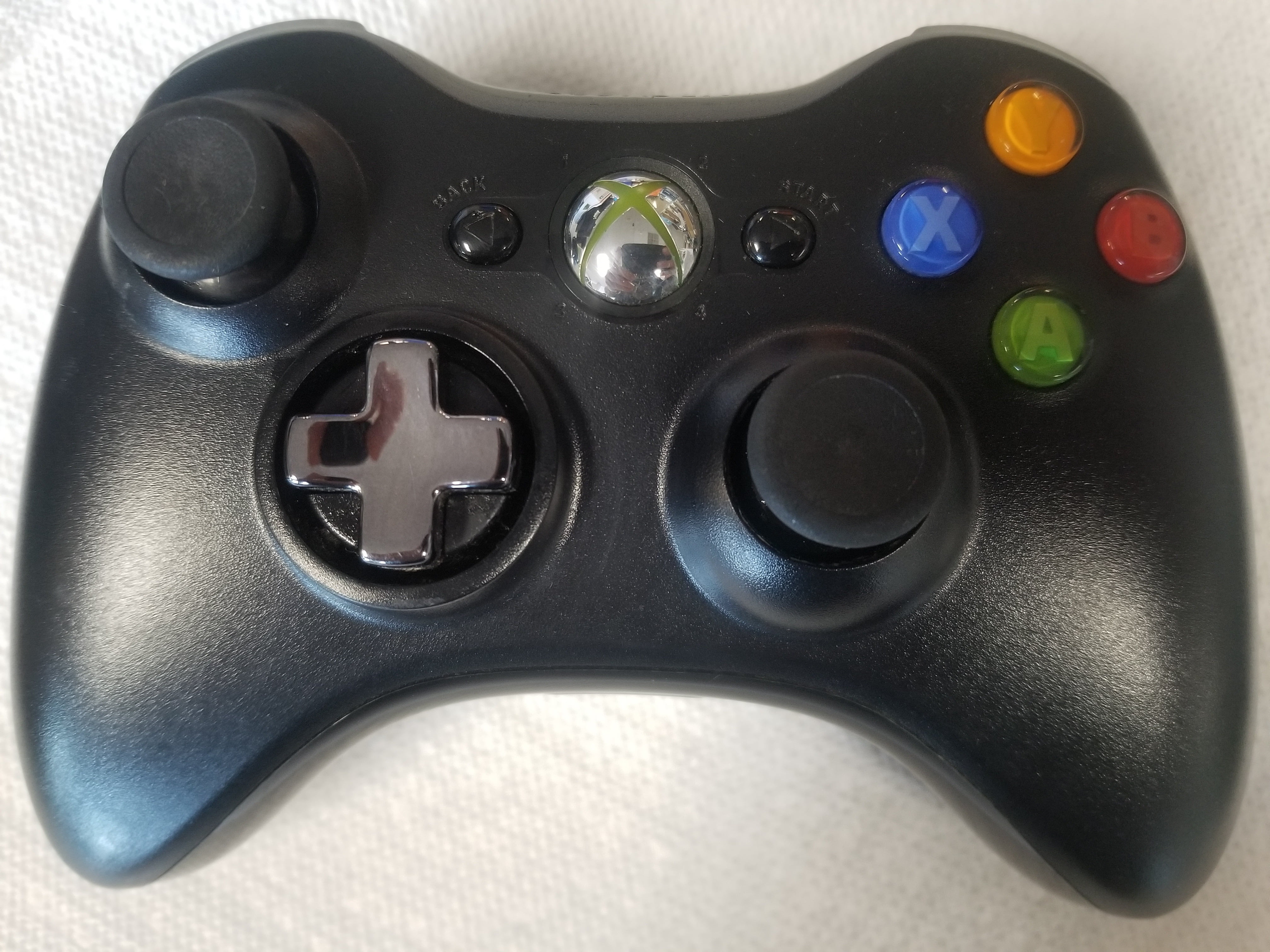 Pre-Owned Microsoft Black Xbox 360 Official Controller (Good) - Walmart.com