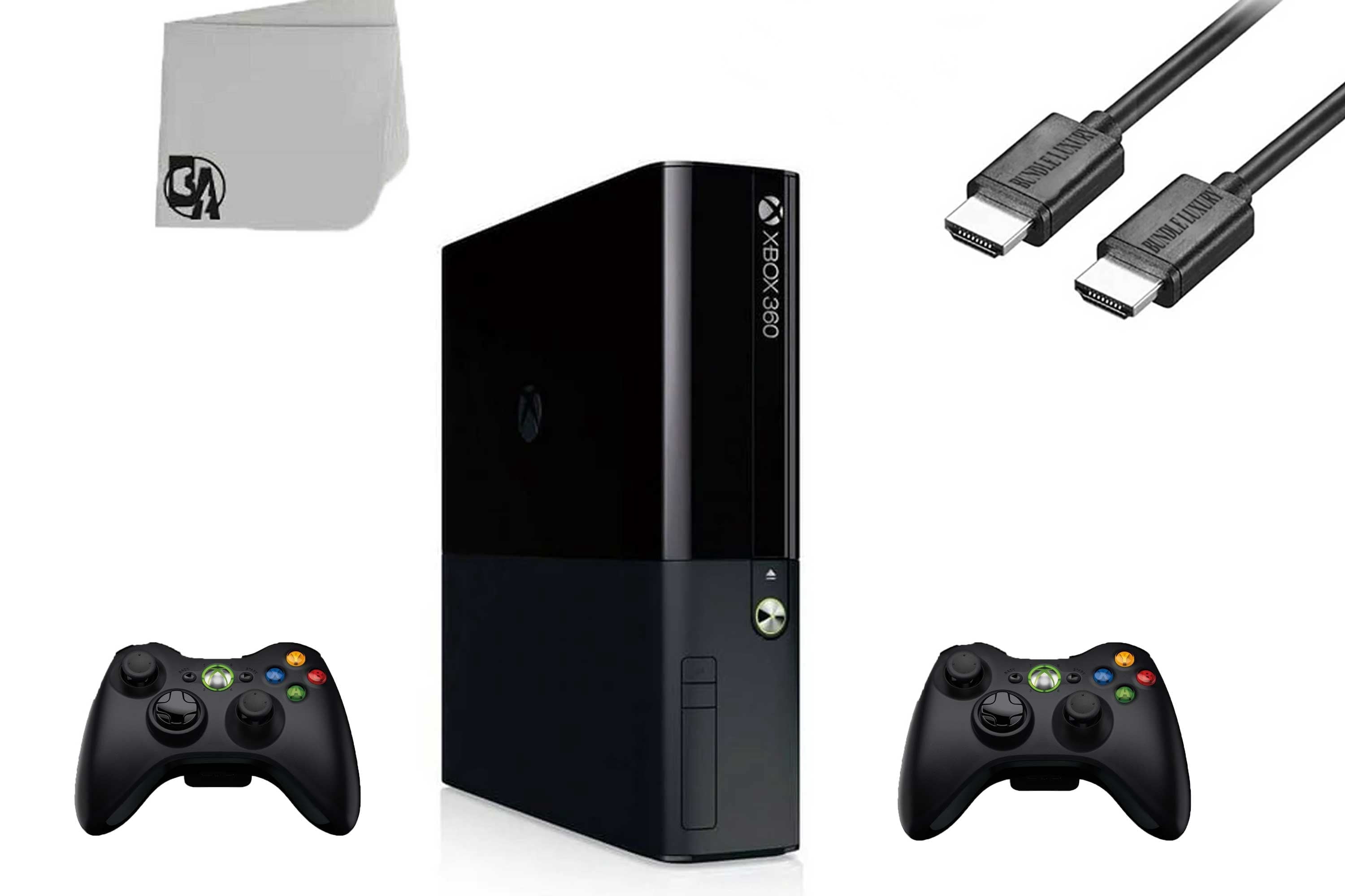 Restored Microsoft Xbox 360 E Black 250GB Gaming Console With HDMI ...