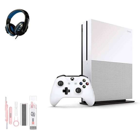 Pre-Owned Microsoft Xbox One S 1TB, 4K Ultra HD White with BOLT AXTION ...