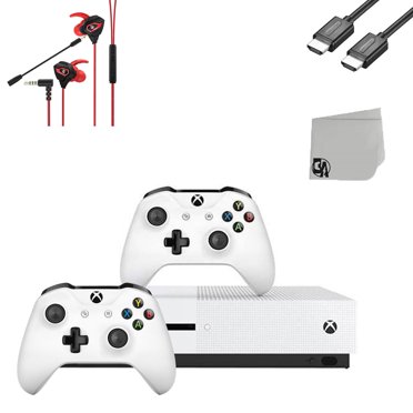 Pre-Owned Microsoft Xbox One S 500GB Gaming Console White 2 Controller ...
