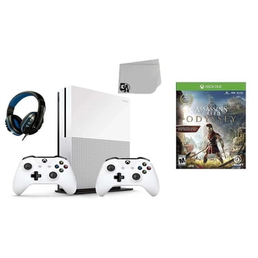 Pre-Owned Microsoft Xbox One S 500GB Gaming Console White 2 Controller ...