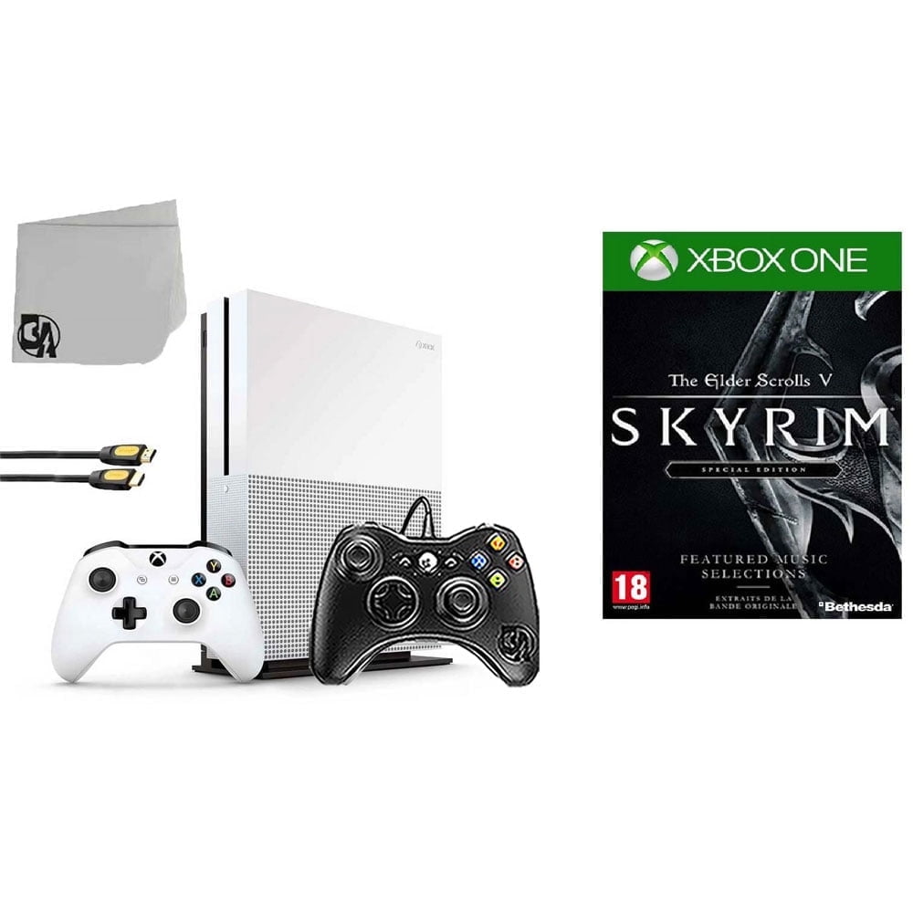 Microsoft Xbox One S 500GB Gaming Console White 2 Controller Included ...