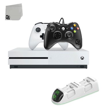 Pre-Owned Microsoft Xbox One S 500GB Gaming Console White 2 Controller ...