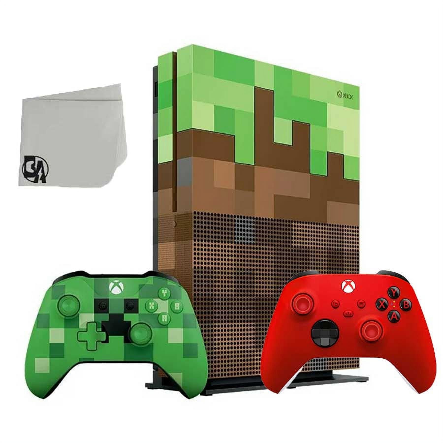 Pre-Owned Microsoft Xbox One S Minecraft Limited Edition 1TB Gaming ...