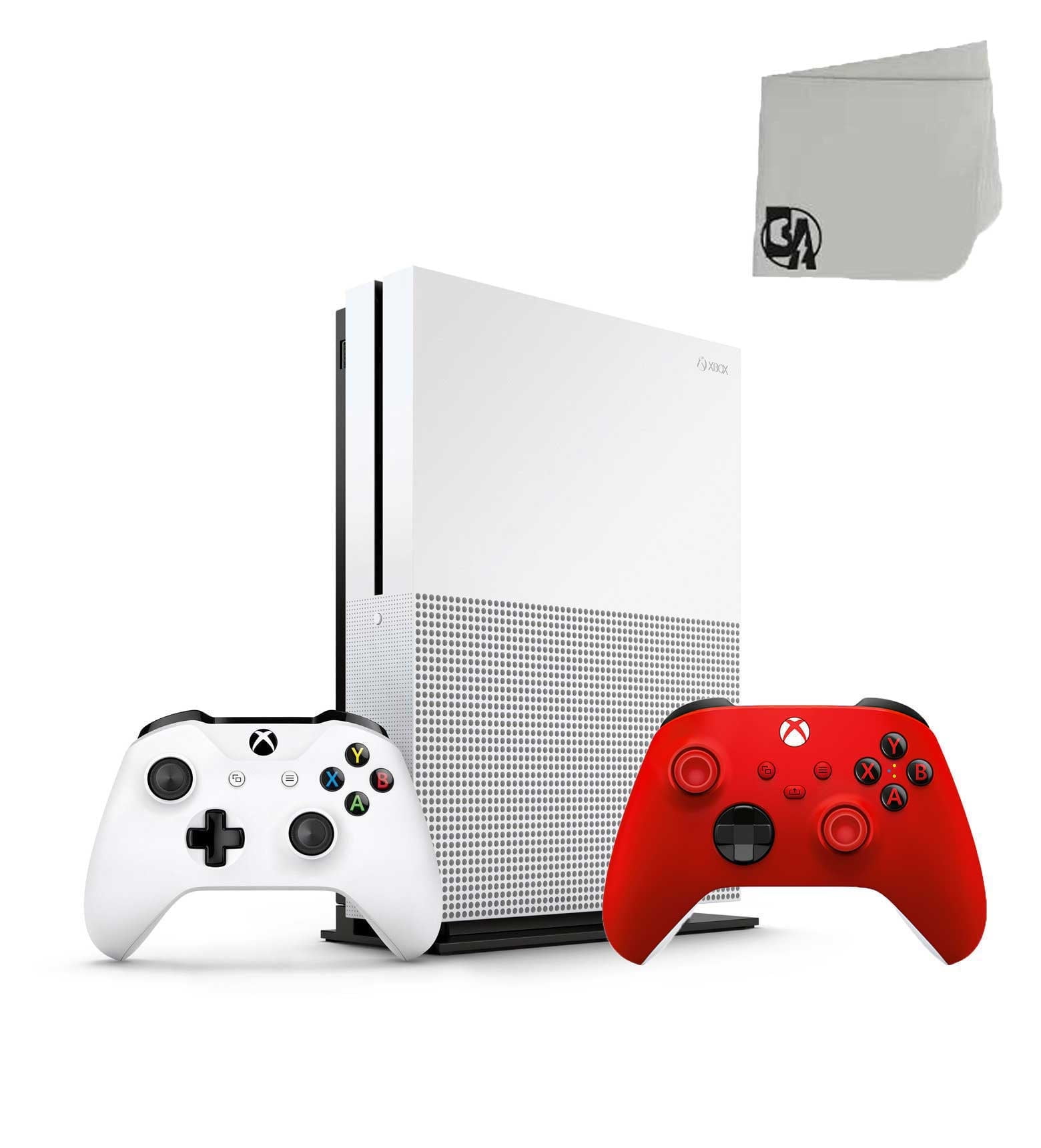 Pre-Owned Microsoft Xbox One S White 1TB Gaming Console with Pulse Red ...