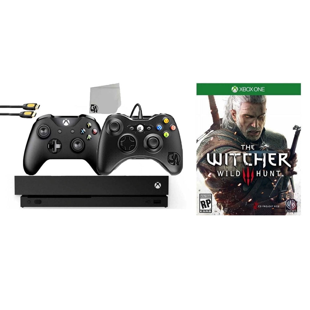 Pre-Owned Restored Microsoft Xbox One X 1TB Gaming Console Black with 2 ...
