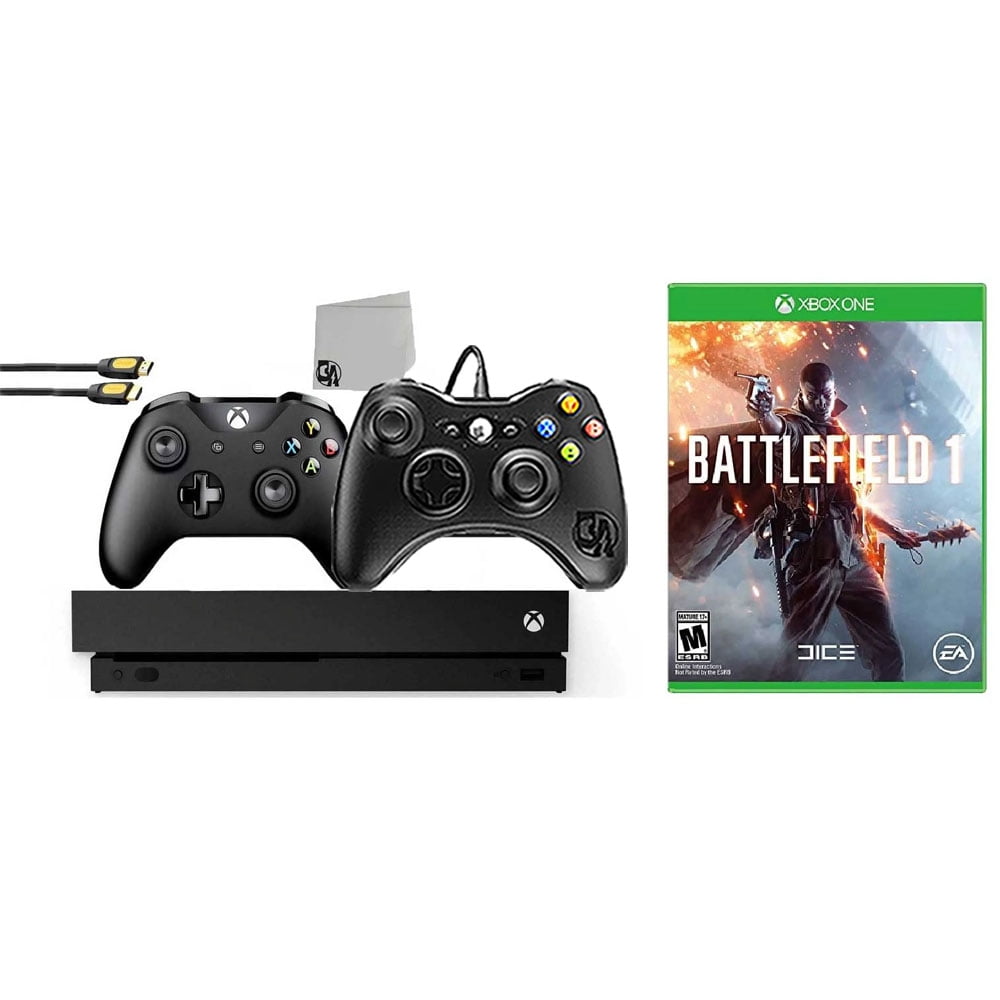 Pre-Owned Microsoft Xbox One X 1TB Gaming Console Black with 2 ...