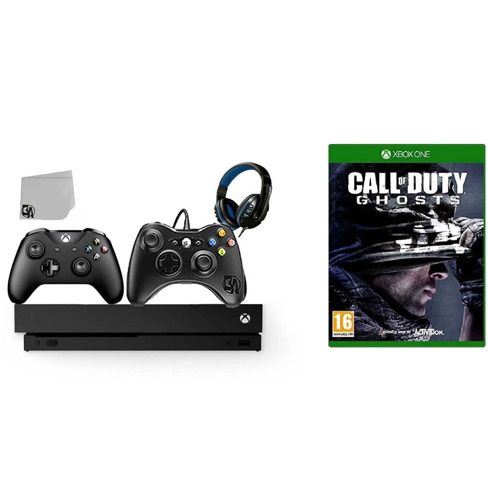 Pre-Owned Microsoft Xbox One X 1TB Gaming Console Black with 2 ...
