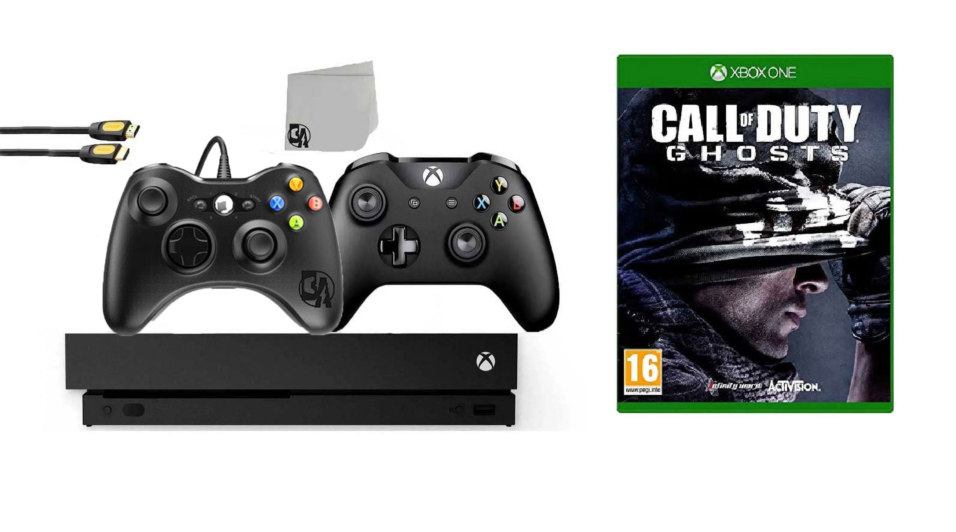 Pre-Owned Microsoft Xbox One X 1TB Gaming Console Black with 2 ...