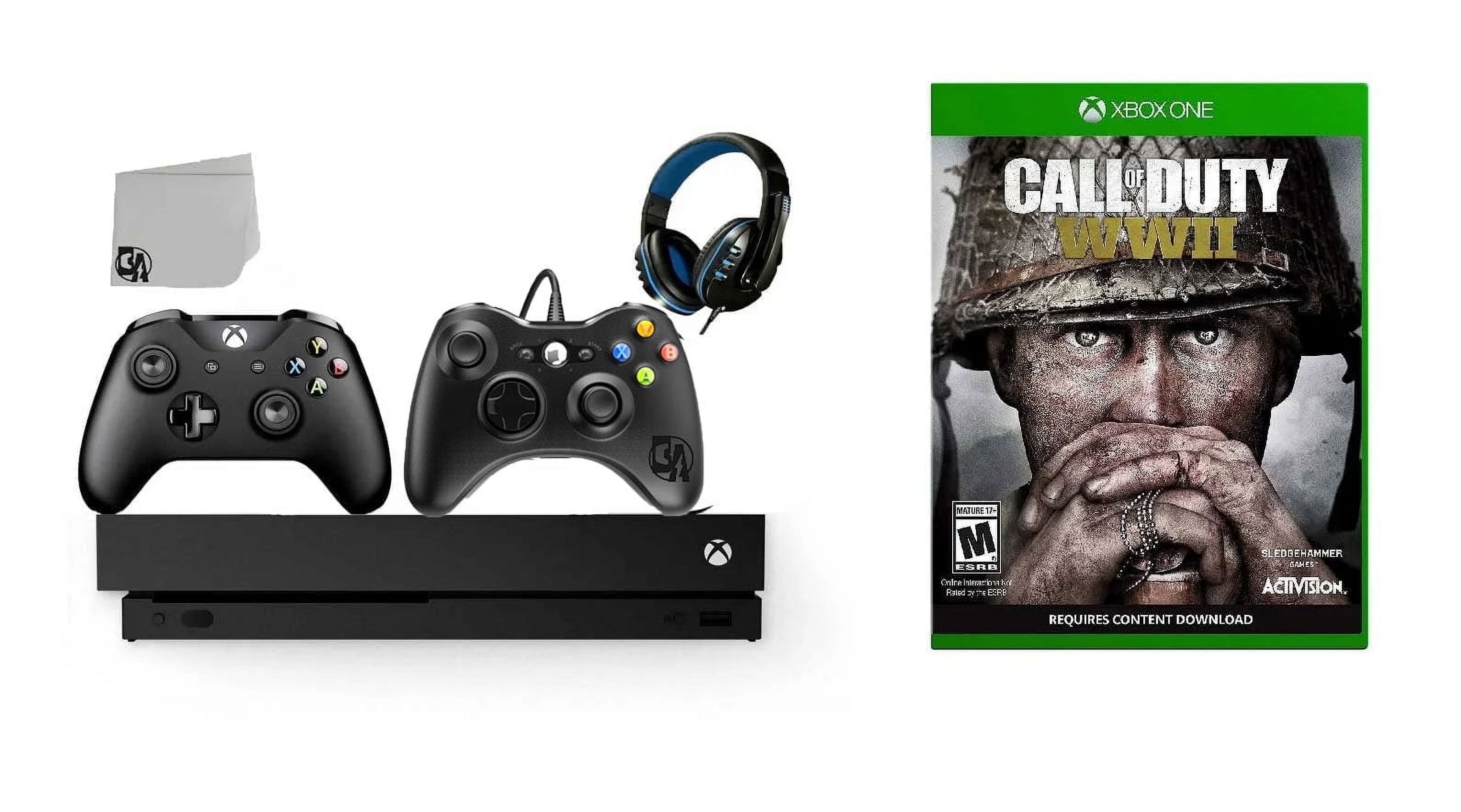 Pre-Owned Microsoft Xbox One X 1TB Gaming Console Black with 2 ...