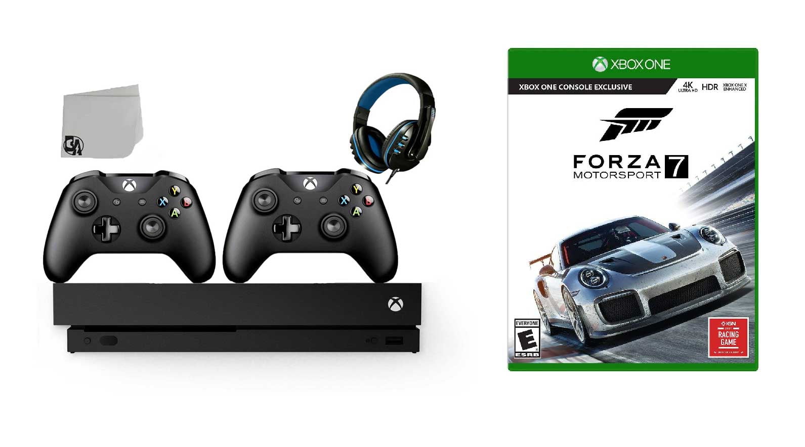 Pre-Owned Microsoft Xbox One X 1TB Gaming Console Black with 2 ...