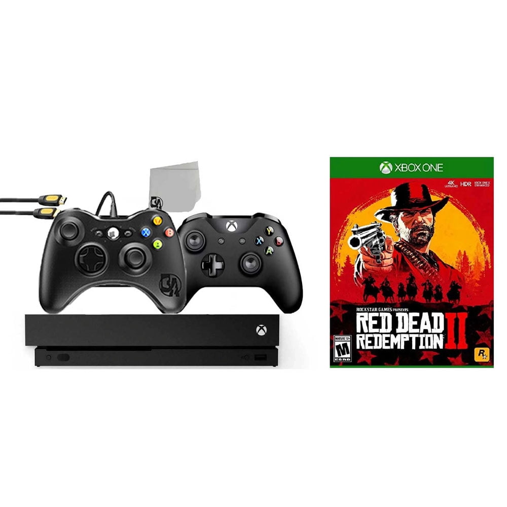 Pre-Owned Microsoft Xbox One X 1TB Gaming Console Black with 2 ...