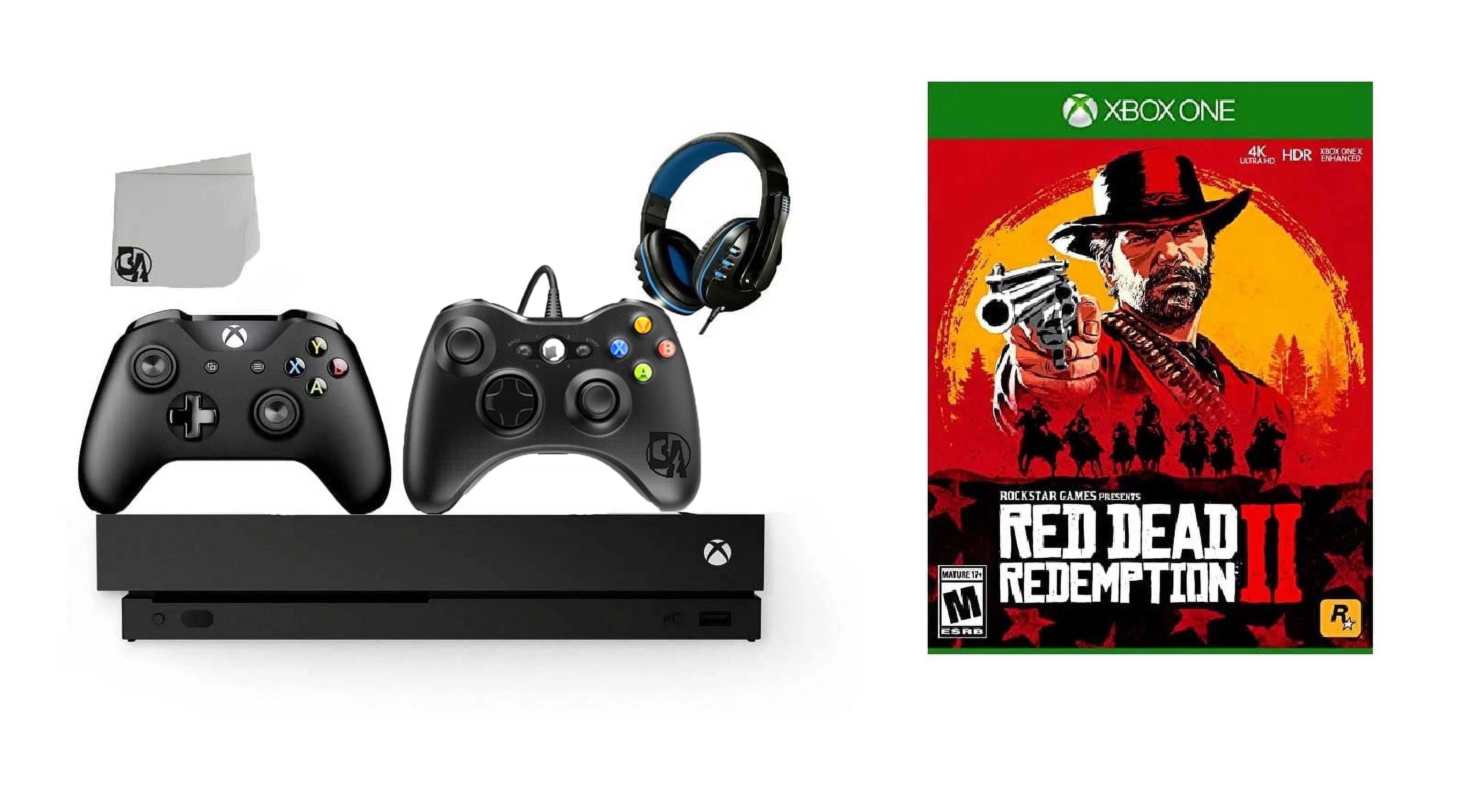 Pre-Owned Microsoft Xbox One X 1TB Gaming Console Black with 2 ...