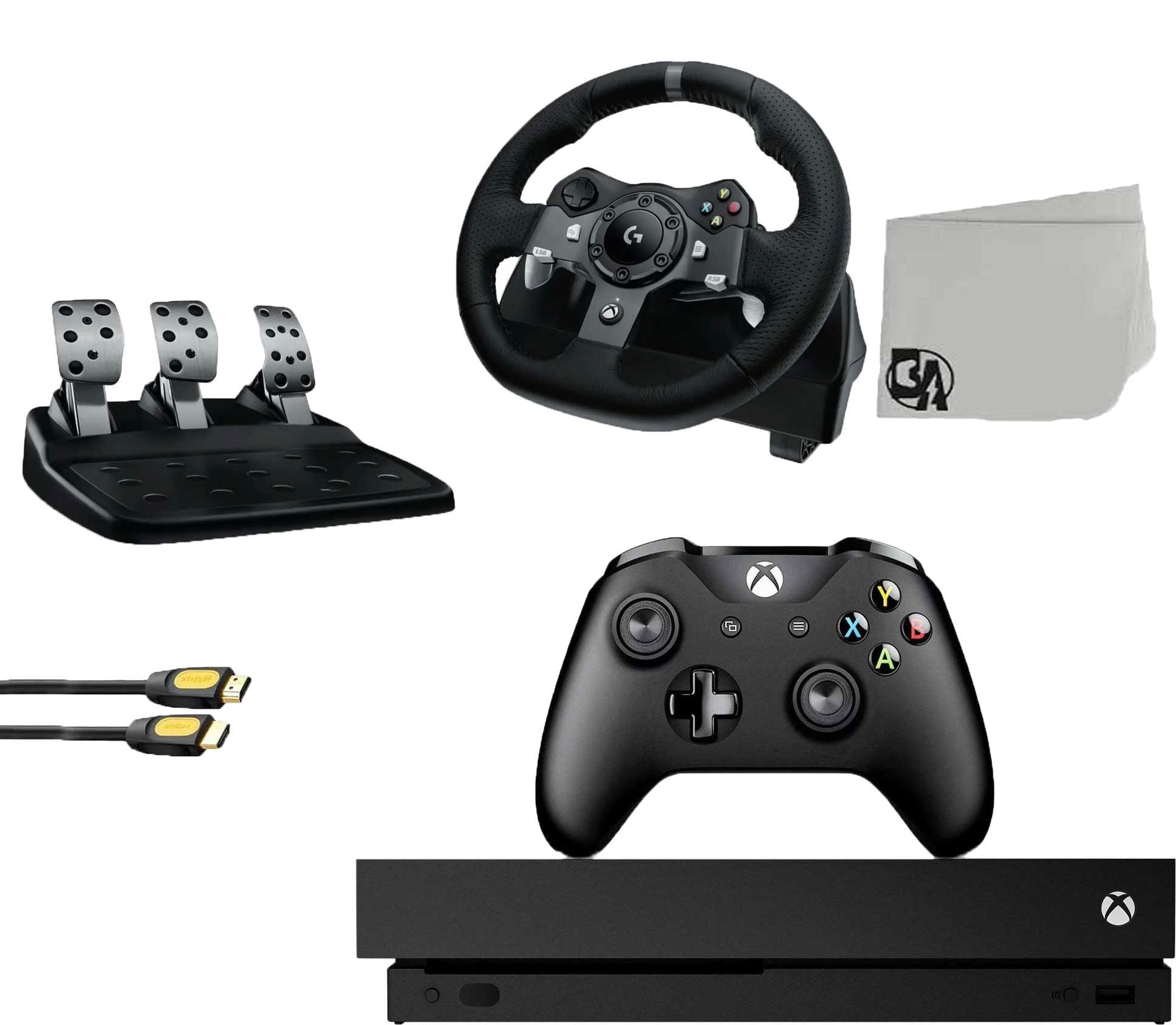 Restored Microsoft Xbox One X 1TB Gaming Console Black with Logitech ...