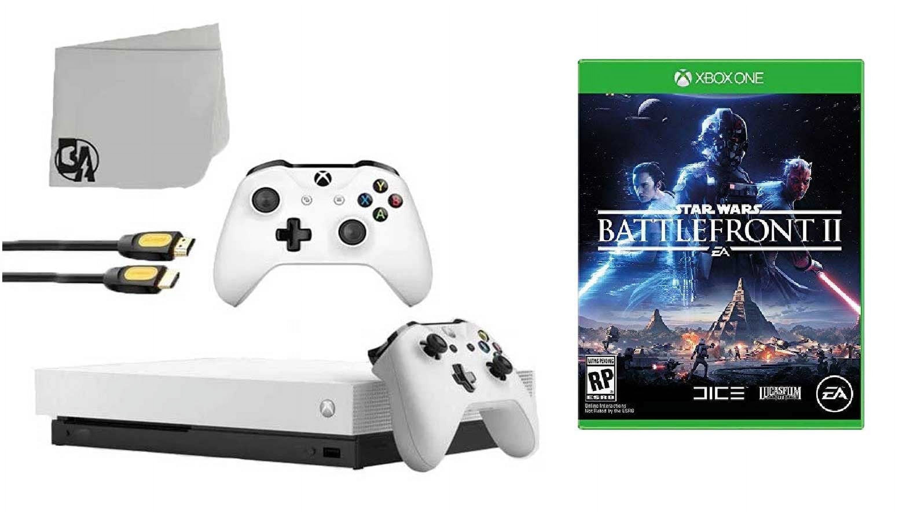 Pre-Owned Microsoft Xbox One X 1TB Gaming Console White with 2 ...