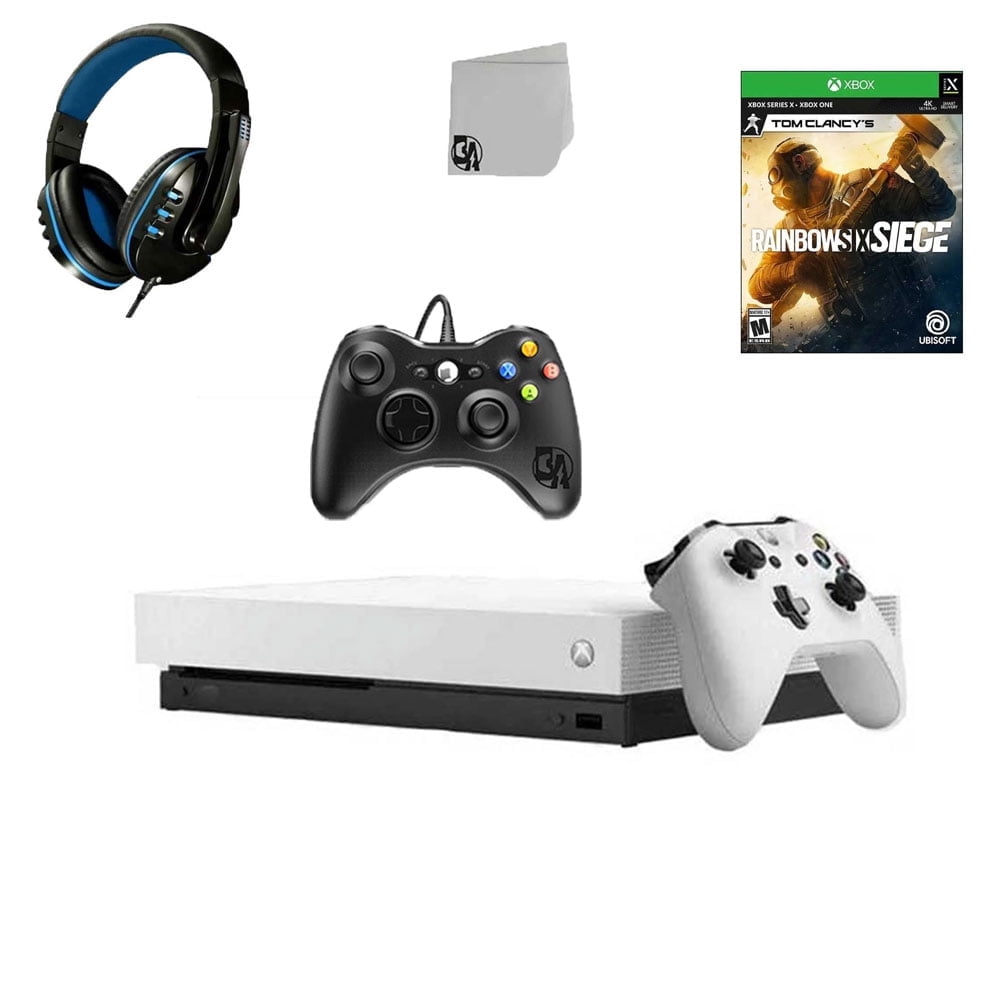 Pre-Owned Microsoft Xbox One X 1TB Gaming Console White with 2 ...