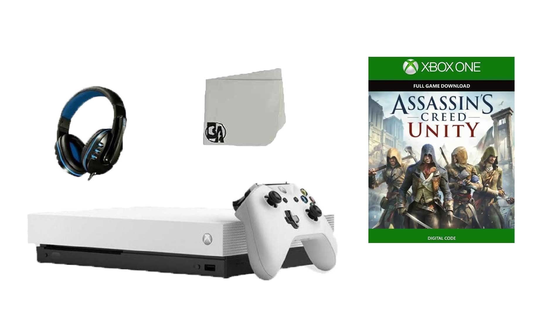 Pre-Owned Microsoft Xbox One X 1TB Gaming Console White with Assassin's ...