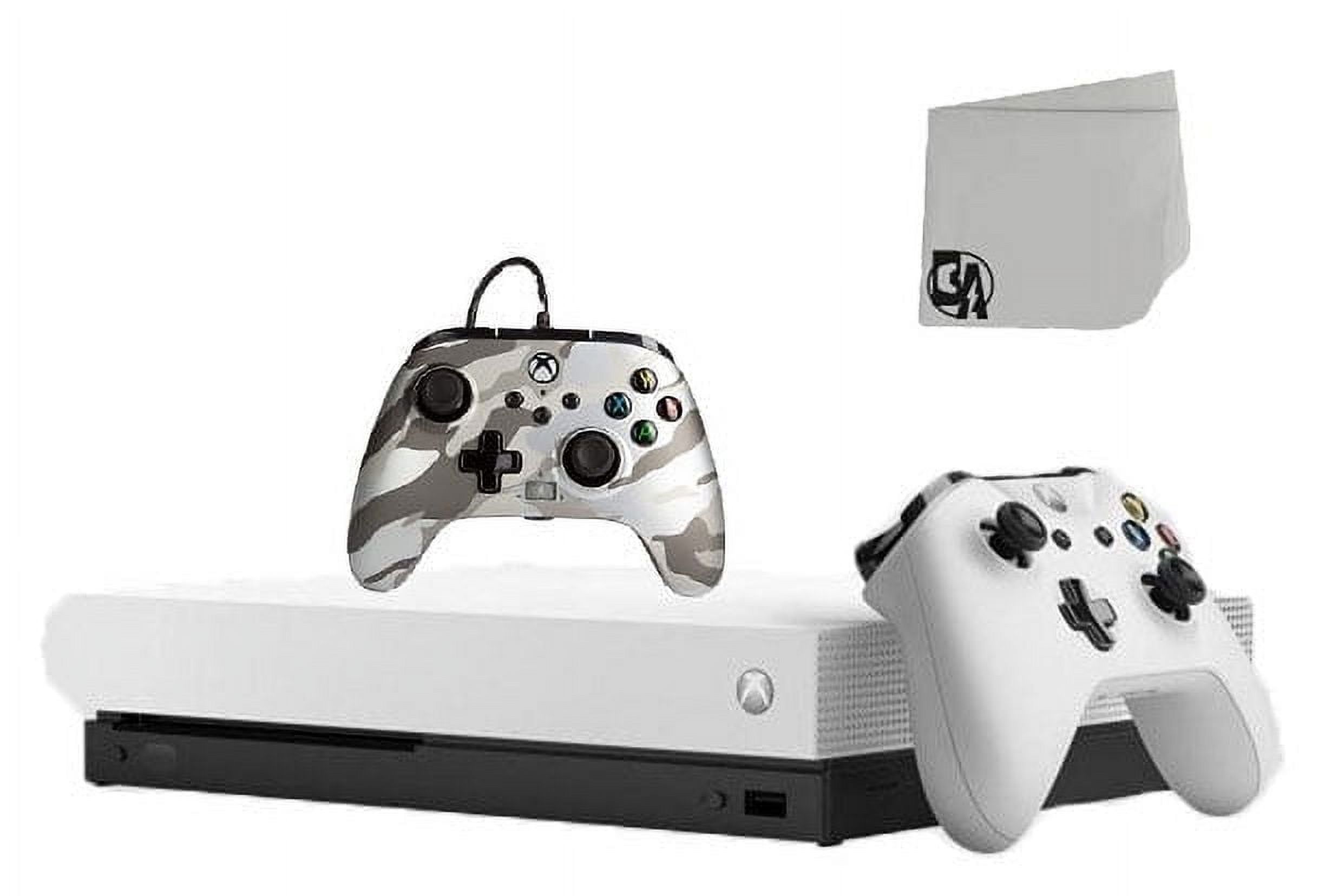 Pre-Owned Microsoft Xbox One X 1TB Gaming Console White with Metallic ...
