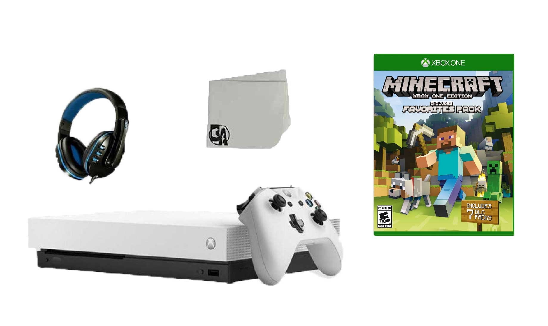 Pre-Owned Microsoft Xbox One X 1TB Gaming Console White with Minecraft ...
