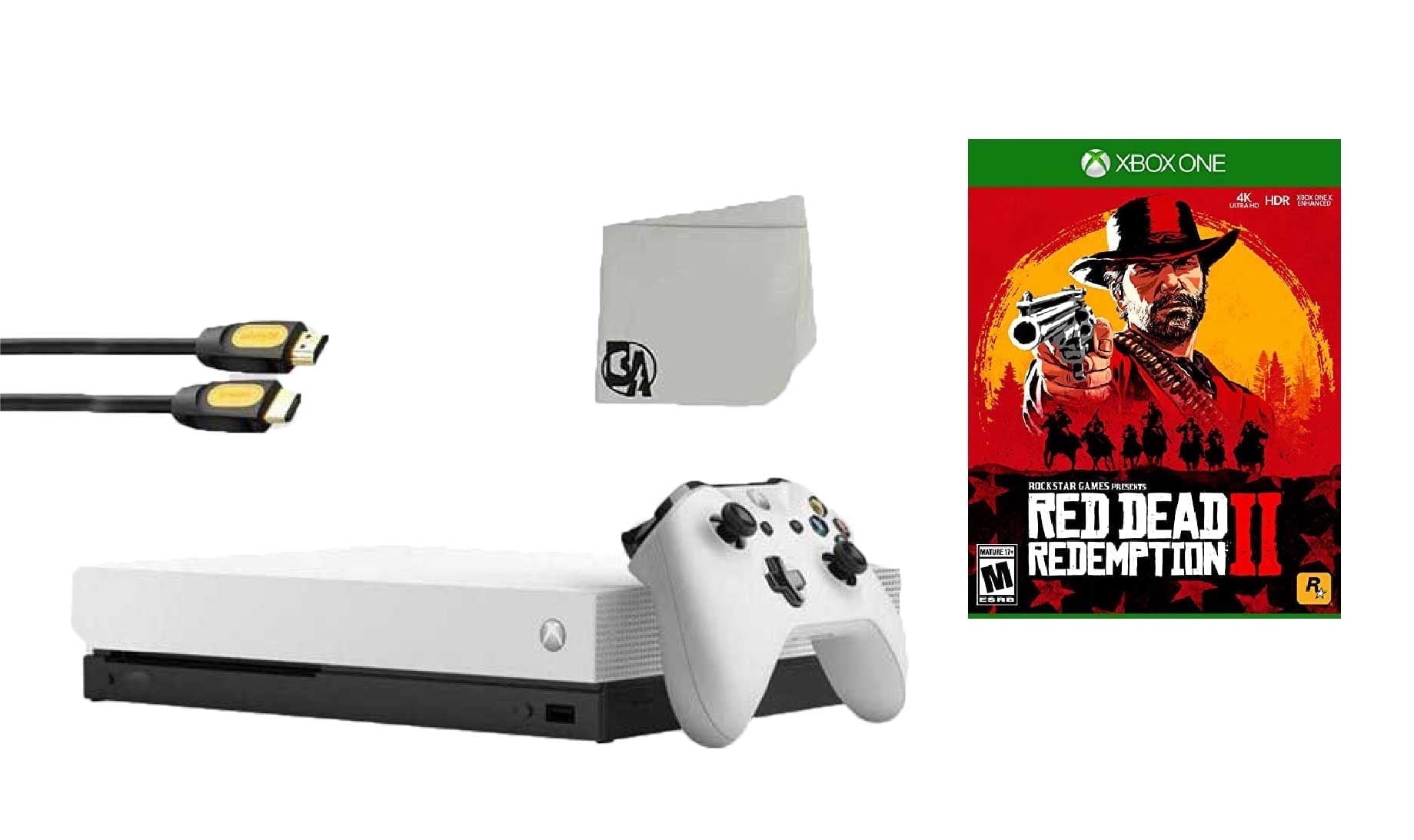 Pre-Owned Microsoft Xbox One X 1TB Gaming Console White with Red Dead ...