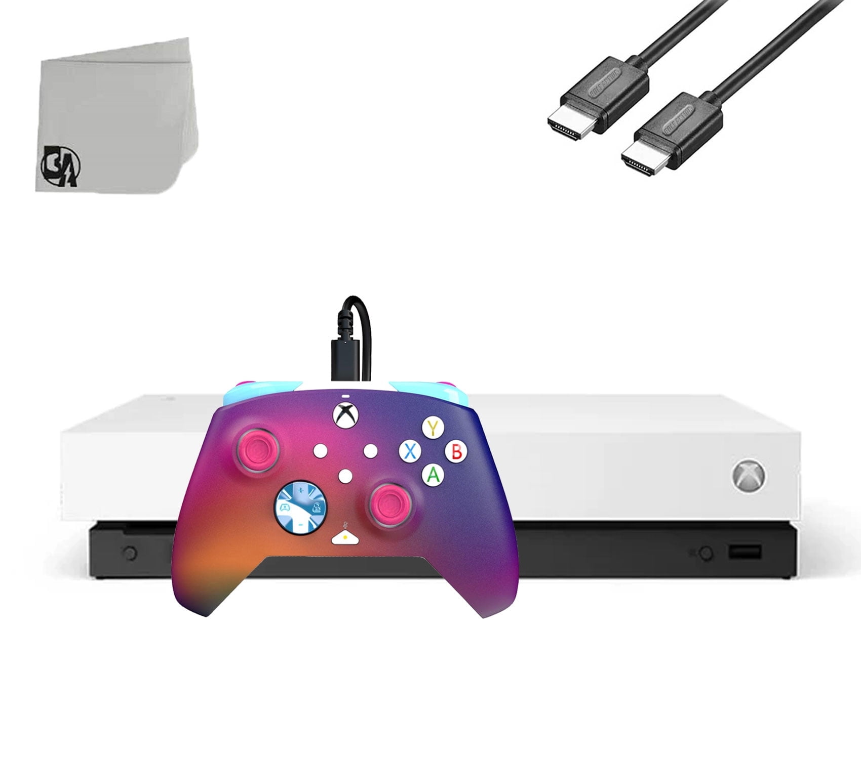 Restored Microsoft Xbox One X White 1TB Gaming Console + HDMI BOLT ...