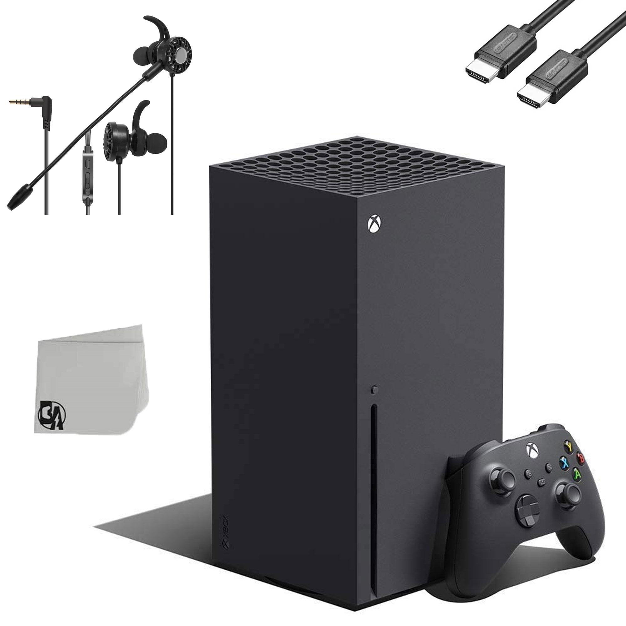 Restored Microsoft Xbox Series X 16GB RAM Black Gaming Console + T5 Earbuds With Microphone BOLT ...