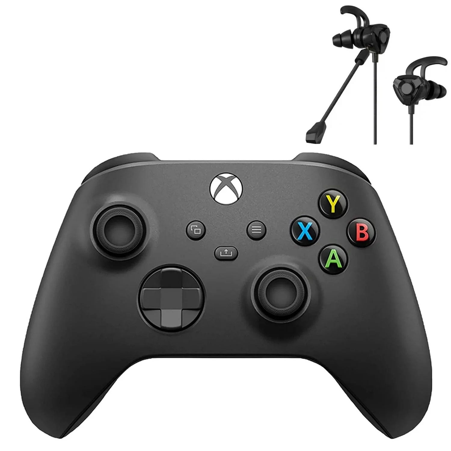 Restored Microsoft Xbox Wireless Carbon Black Controller for Xbox ...