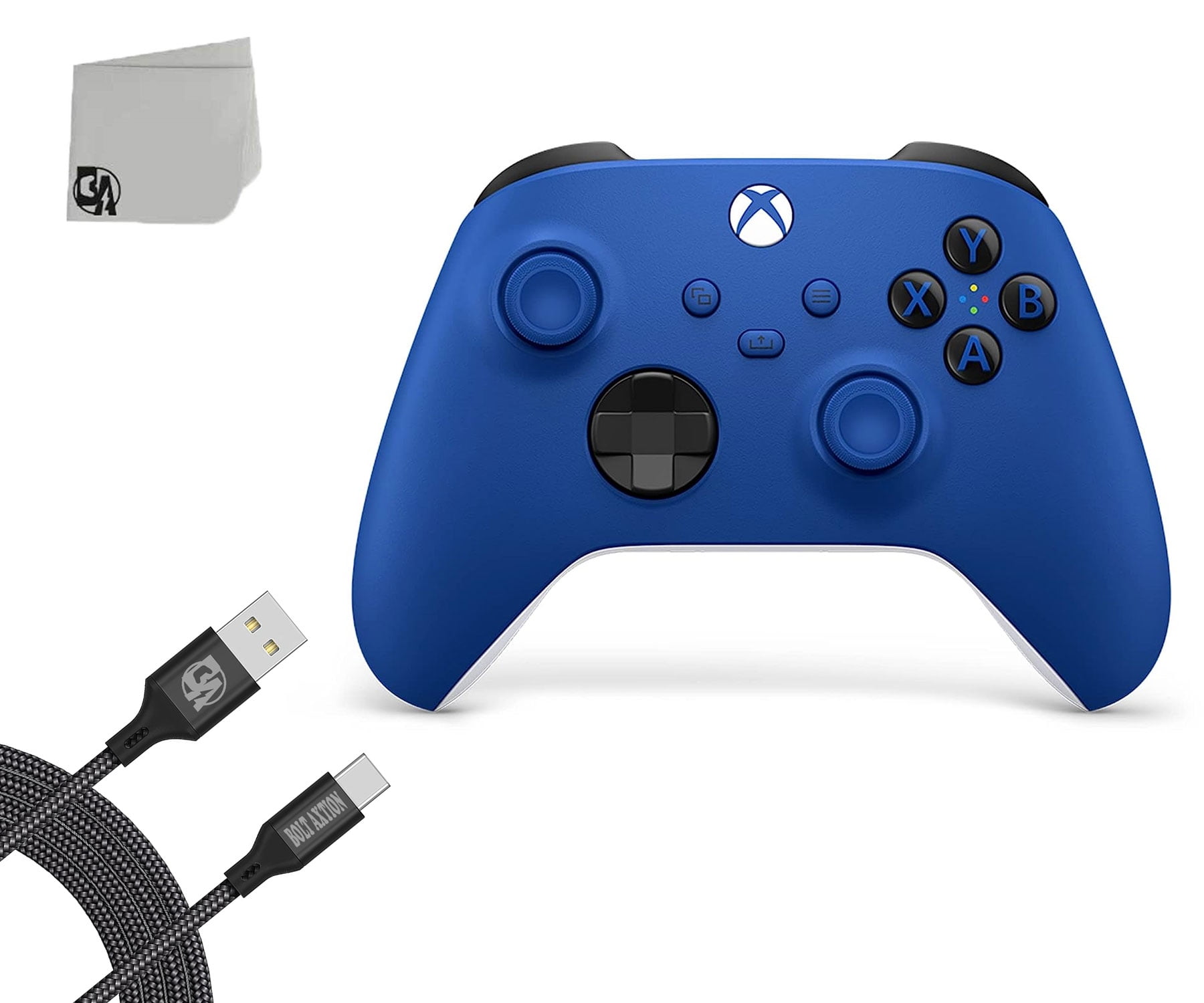 Pre-Owned Microsoft Xbox Wireless Shock Blue Controller for Xbox ...