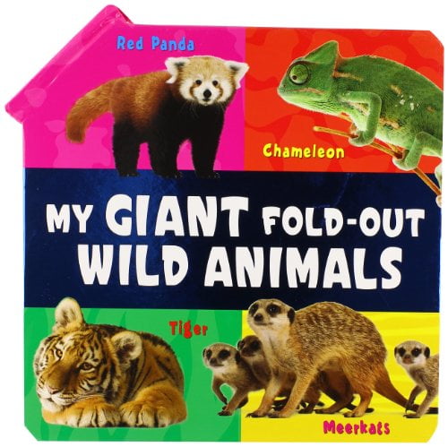 Pre-Owned My Giant Fold-Out Wild Animals (My Giant Fold-Outs) Hardcover ...