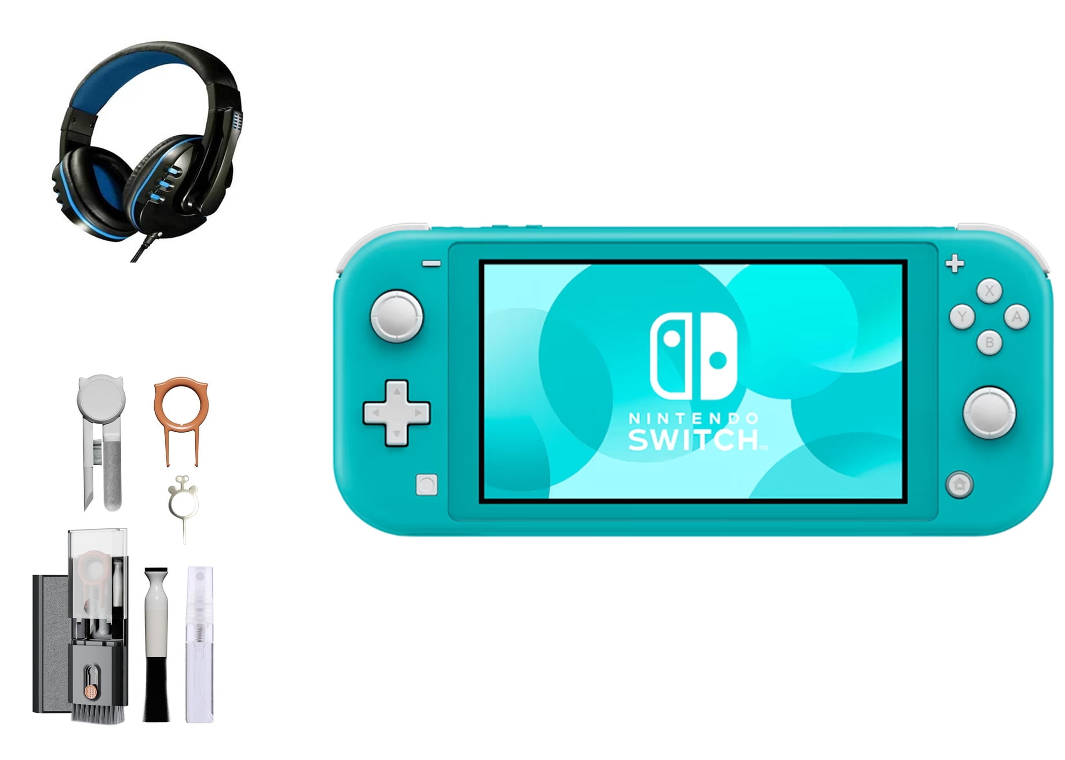 Restored Nintendo Switch Lite - Turquoise with BOLT AXTION Cleaning Kit ...