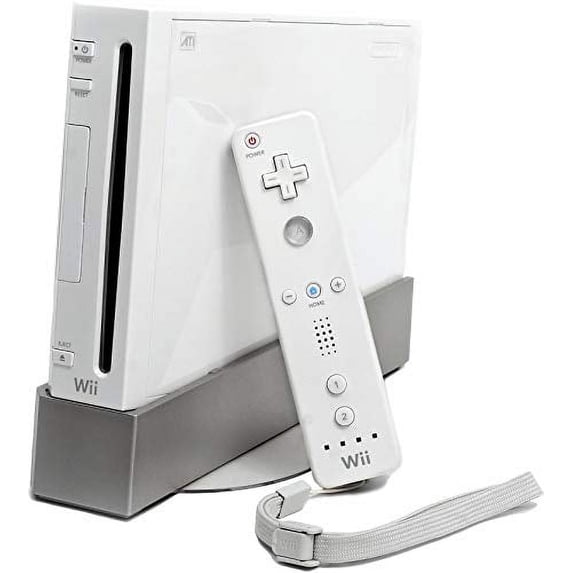 Pre-Owned Nintendo Wii with Wii Remote, Nunchuk & AC Adapter, White ...
