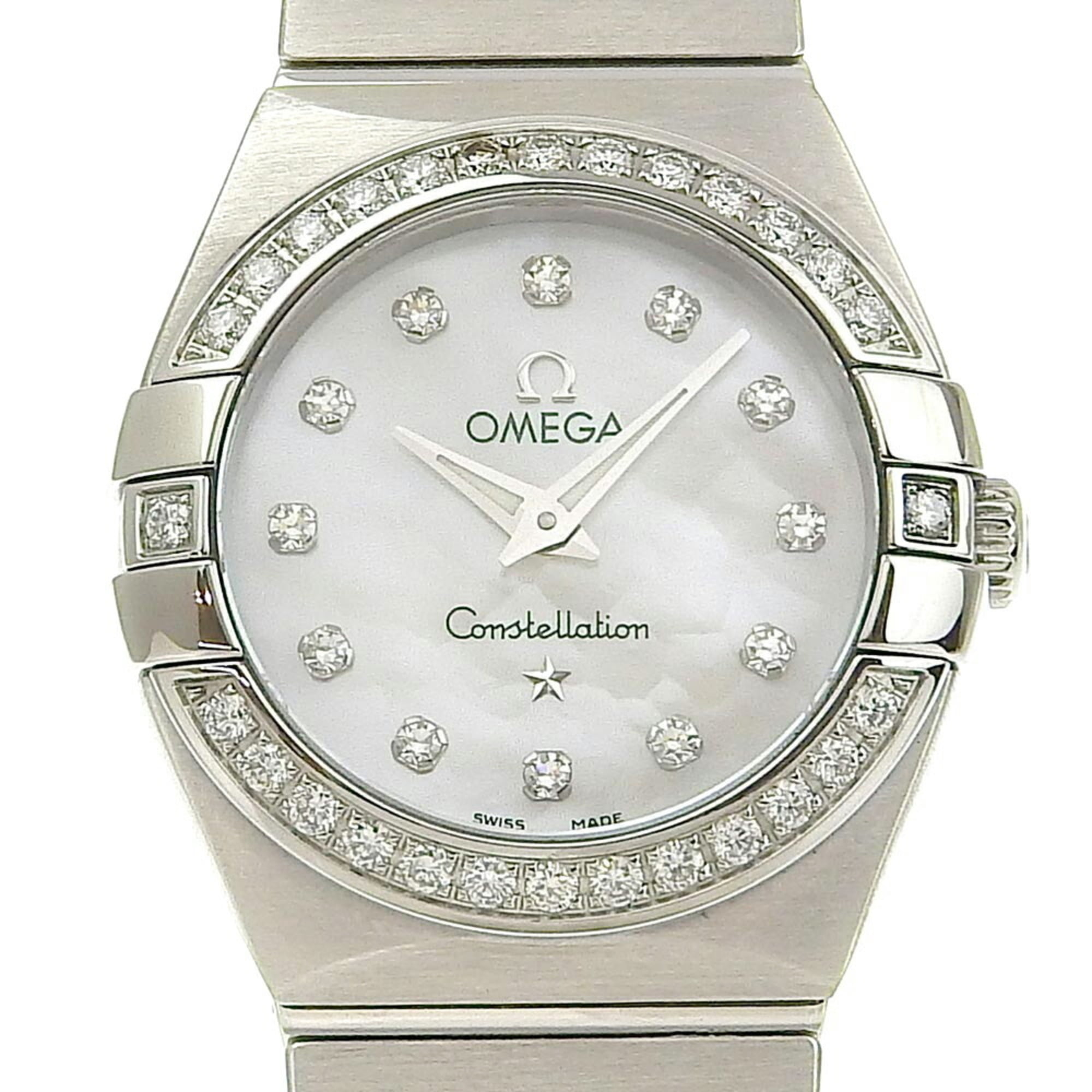 Pre-Owned Omega OMEGA Constellation Watch Diamond Bezel 10P 123.15.24 ...