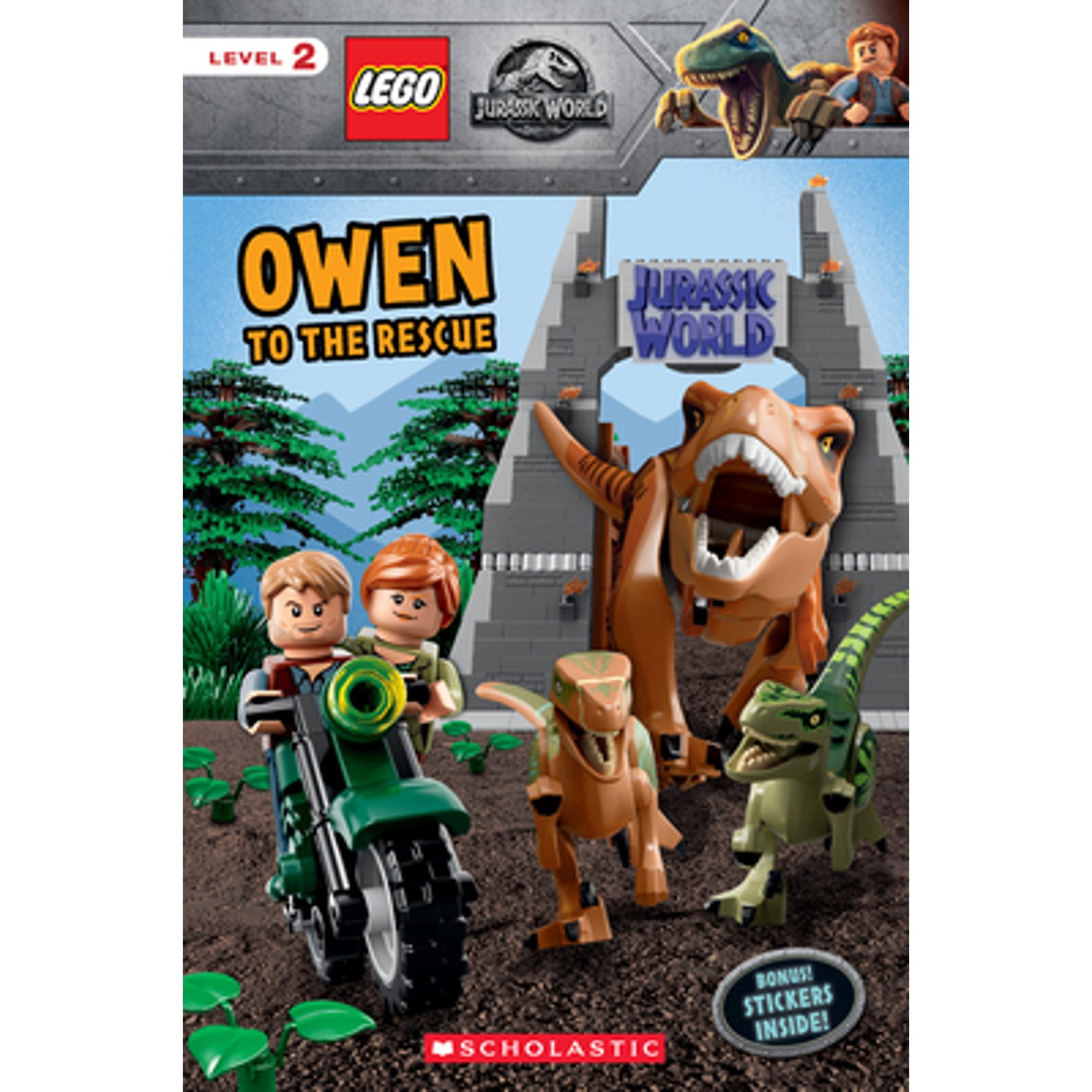 Pre-Owned Owen to the Rescue (Lego Jurassic World: Reader with Stickers ...