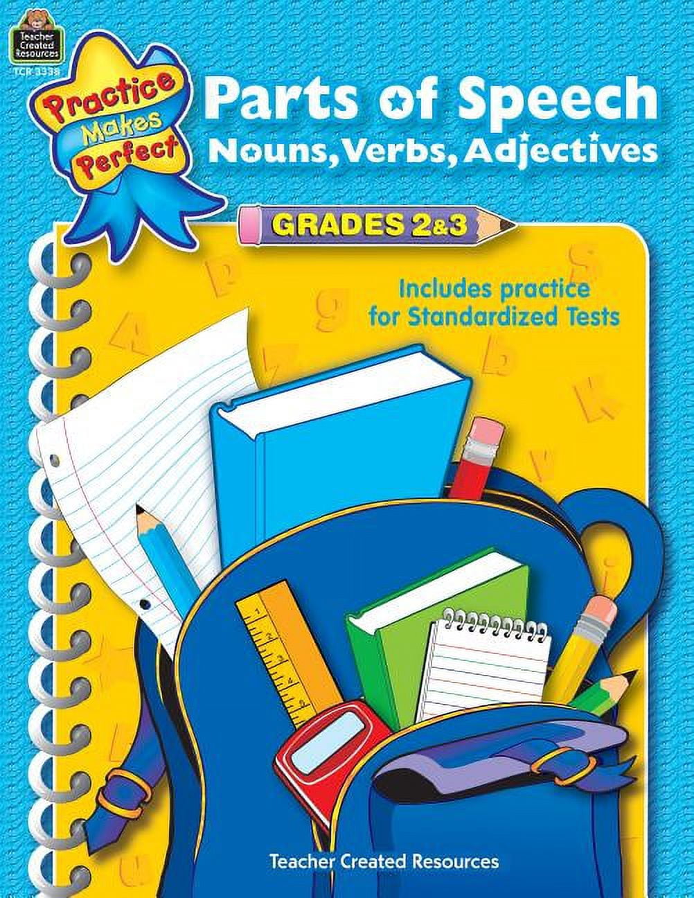 Pre-Owned Parts of Speech : Nouns, Verbs, Adjectives : Grades 2-3 ...