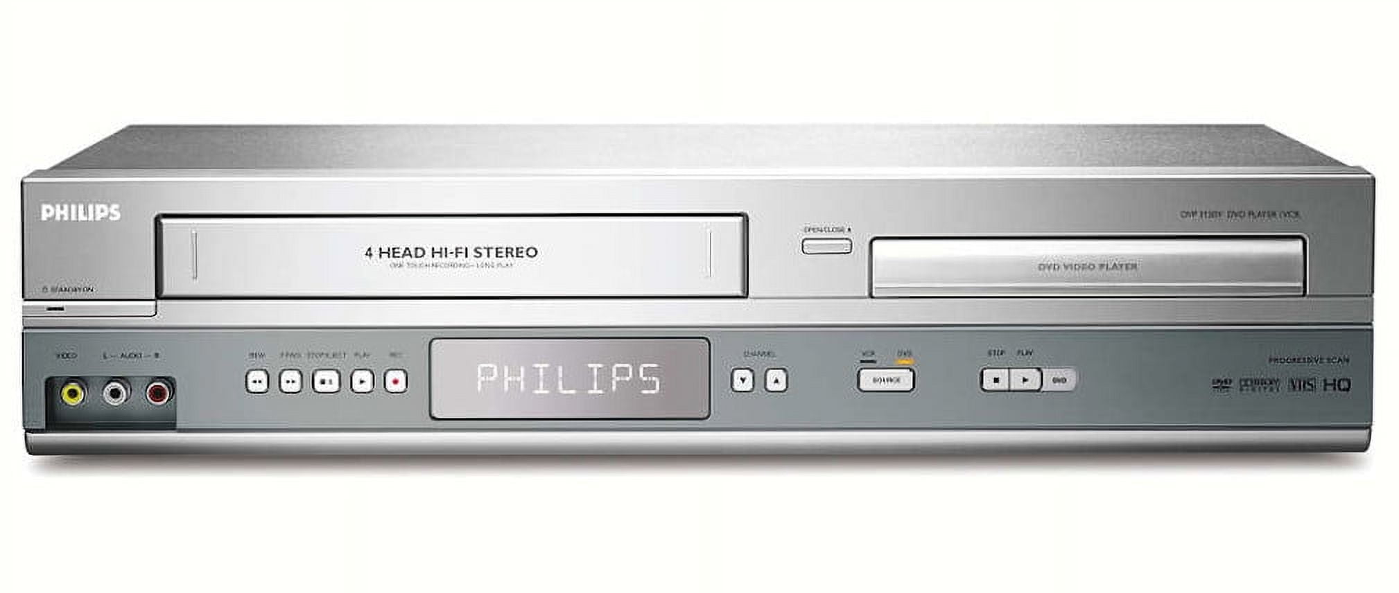 Pre-Owned Philips DVP3150V DVD VCR Combo Player with Remote, Manual, Cables. (Good) - Walmart.com