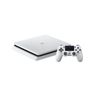 Pre-Owned Sony PlayStation 4 500GB Gaming Console White with 2 Controller Included BOLT AXTION ...
