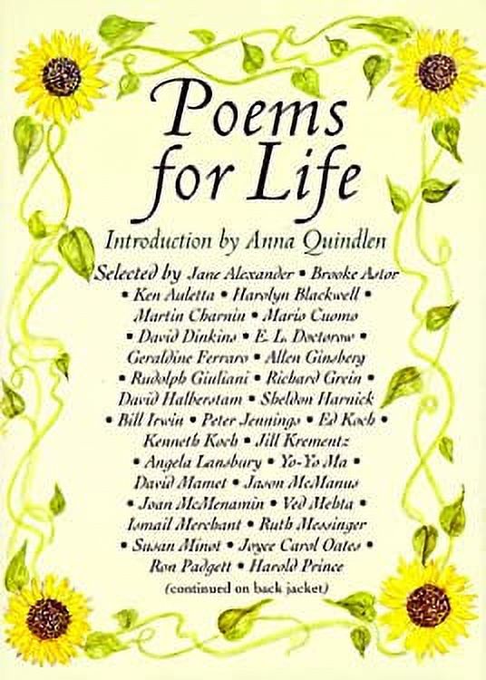 Pre-Owned Poems for Life : Famous People Select Their Favorite Poem and ...
