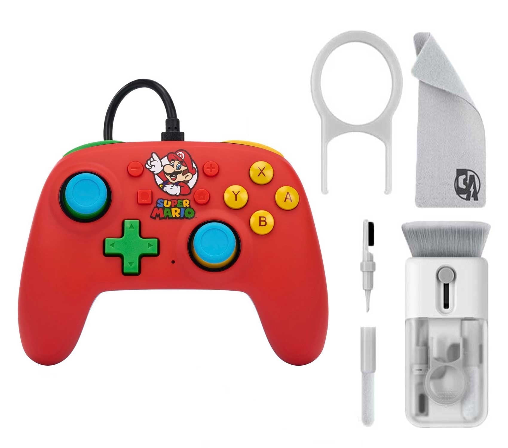 Pre-Owned PowerA - Nano Wired Controller for Nintendo Switch - Mario ...