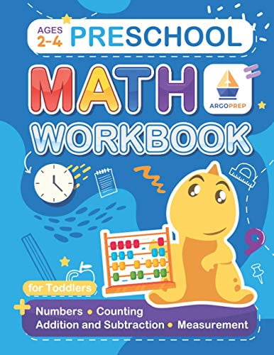 Pre-Owned Preschool Math Workbook for Toddlers Ages 2-4: Numbers â ...